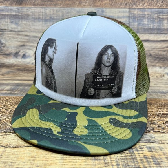 Unbranded | Accessories | Axl Rose Mugshot Mens Trucker Hat Camo ...
